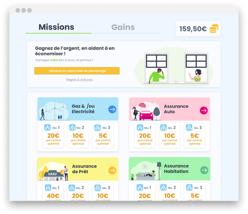 Ideel - Économisez en moyenne 650€ sur vos abonnements